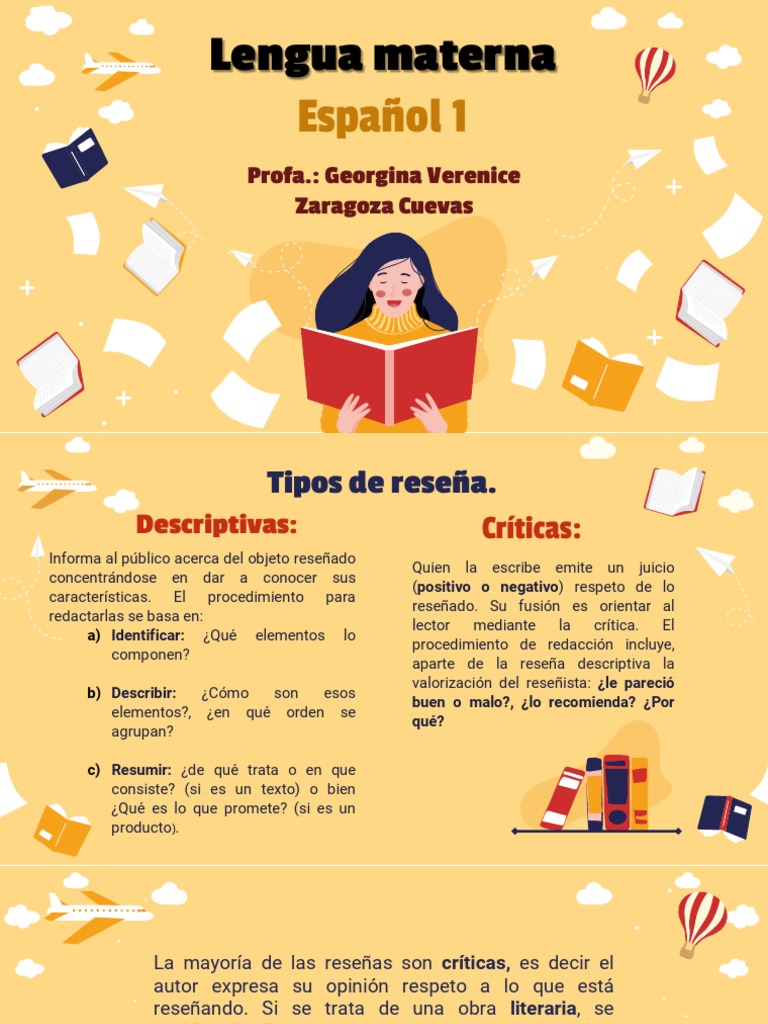 Tipos de Reseña PDF | PDF | Autor | Ensayos