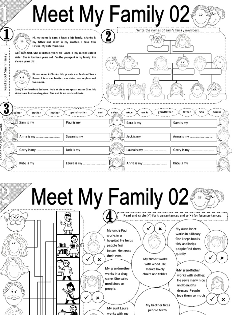 Sam's Family Tree: A Description of Sam's Relatives and Their ...
