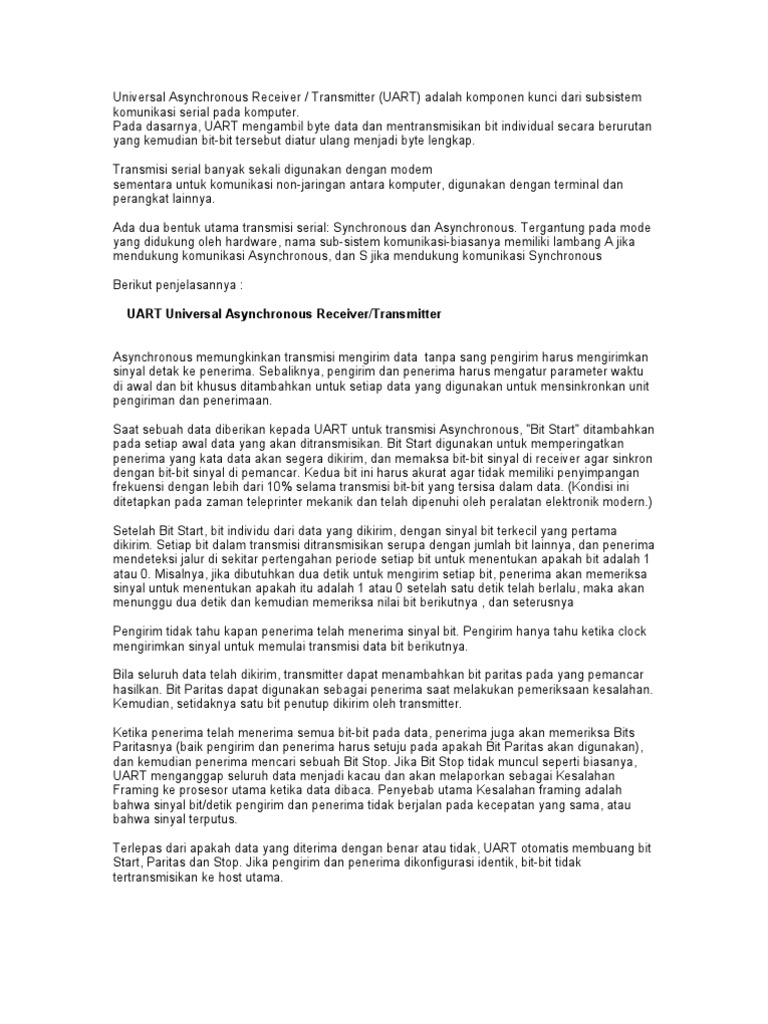 Uart Usart | PDF