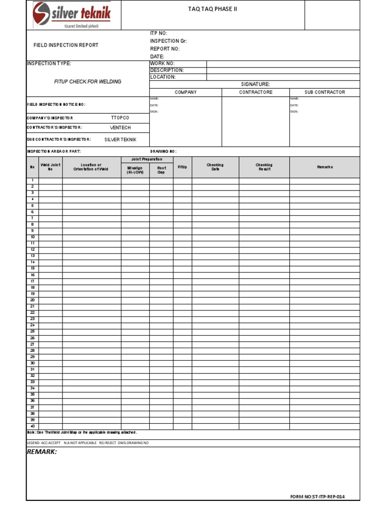 Fitup Check For Welding | PDF | Electric Heating | Welding