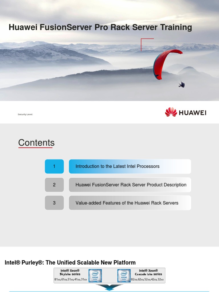 01 Huawei FusionServer Pro Rack Server Training PDF | PDF | Solid State Drive | Hard Disk Drive
