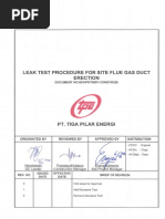 HVAC Duct Light Test Method Statement | PDF | Duct (Flow) | Equipment