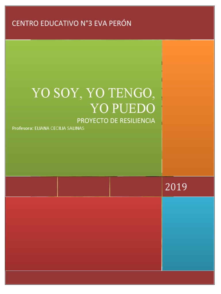 Proyecto Yo Soy, Yo Puedo, Yo Tengo | PDF