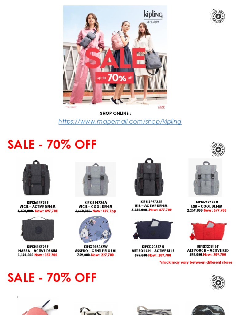 Kipling - Catalogue - EOSS PDF | PDF | Payments | Money