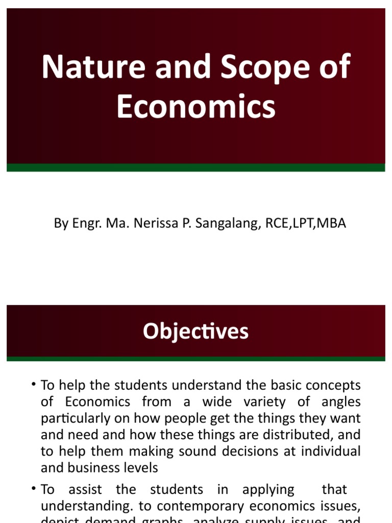 1 Scrib Upload Course Introduction Nature and Scope of Economics | PDF | Microeconomics | Economics
