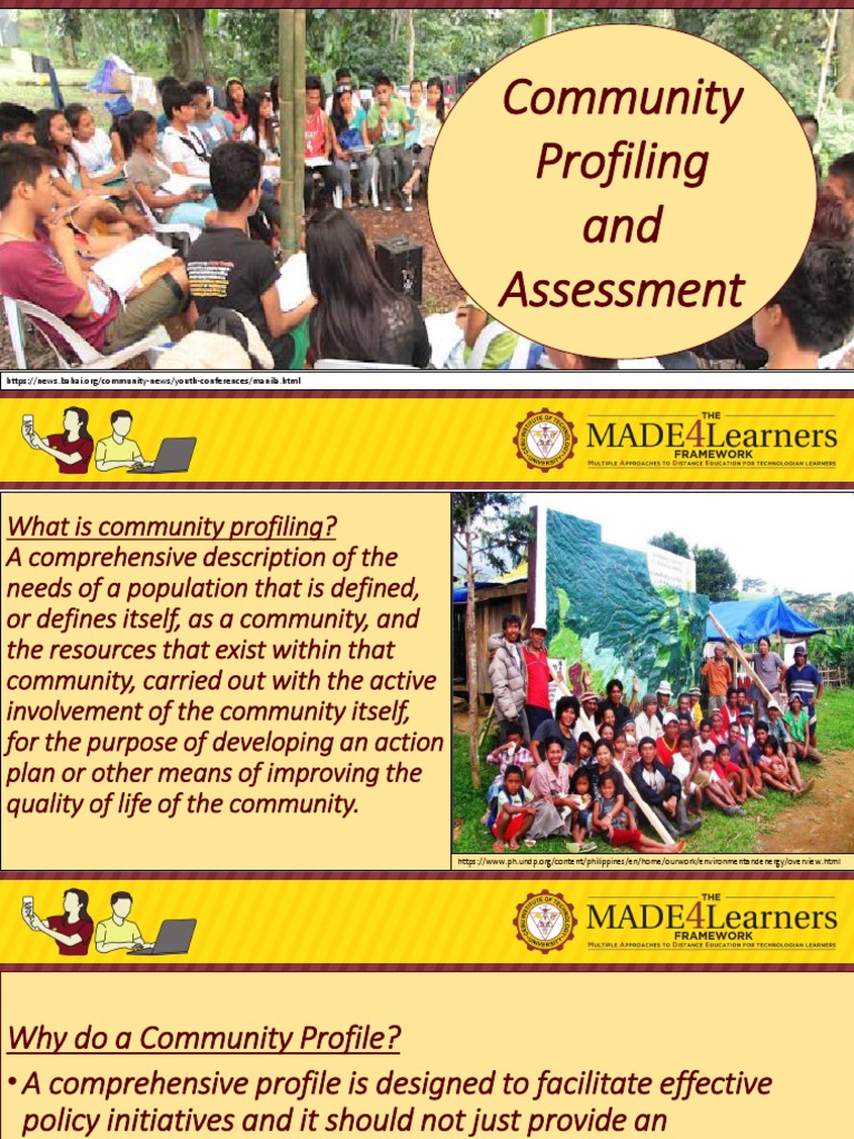 Community Profiling and Assessment | PDF | Needs Assessment | Community