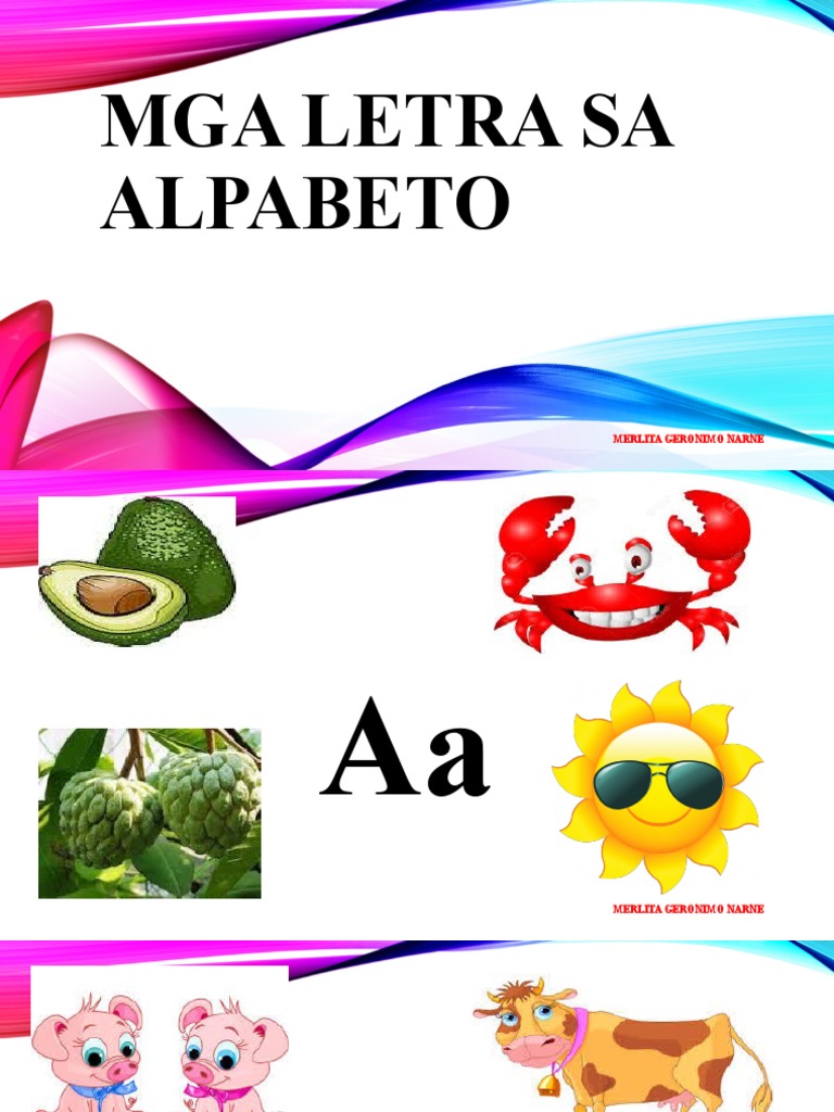 Mga Letra Sa Alpabeto | PDF