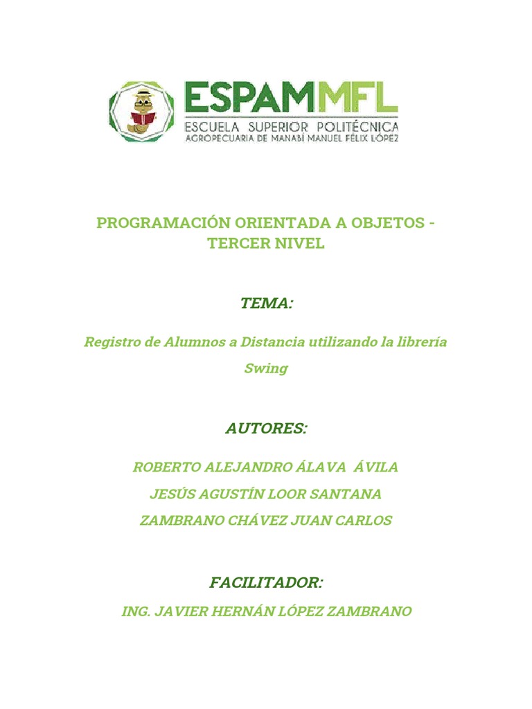 Librería Swing | PDF | Java (lenguaje de programación) | Interfaces ...