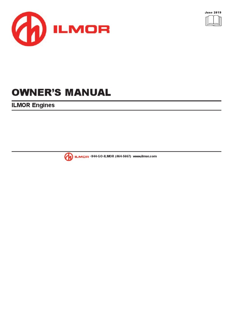 Owner'S Manual: ILMOR Engines | PDF | Safety | Exhaust Gas