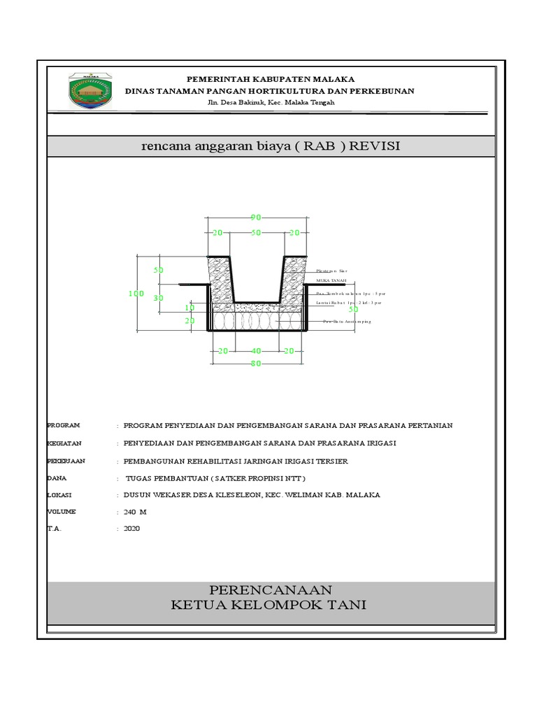 RAB Irigasi Tersier | PDF