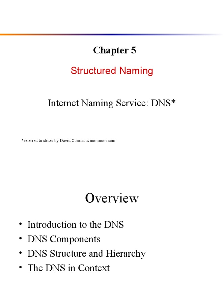 Structured Naming: Internet Naming Service: DNS | PDF | Domain Name ...