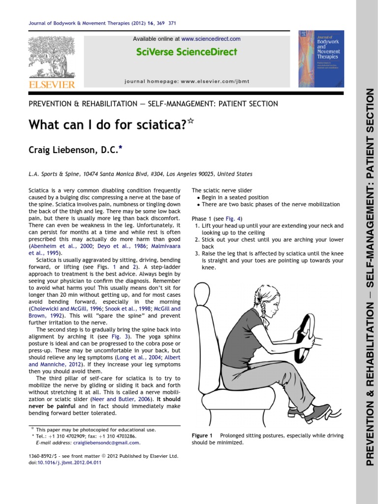 Self-Care Steps for Sciatica Relief | PDF | Pain | Nervous System