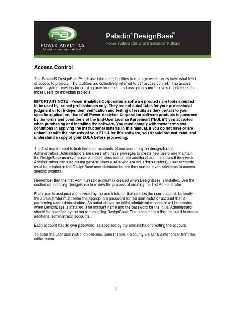 Access Control PDF | PDF | Access Control | User (Computing)