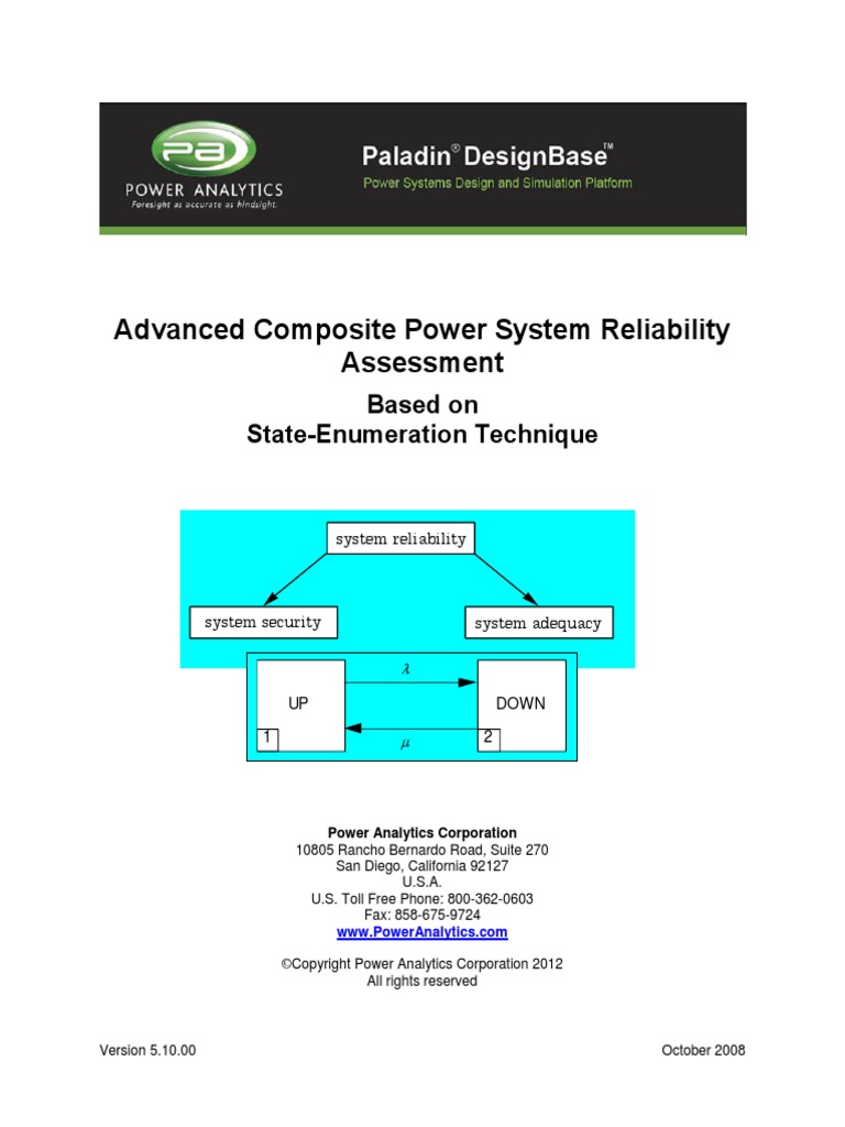 Advanced Composite Power System Reliability Assessment: Based On State-Enumeration Technique ...