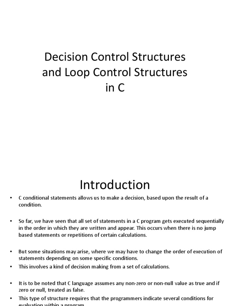 Decision Control Structures | PDF | Control Flow | Software Engineering