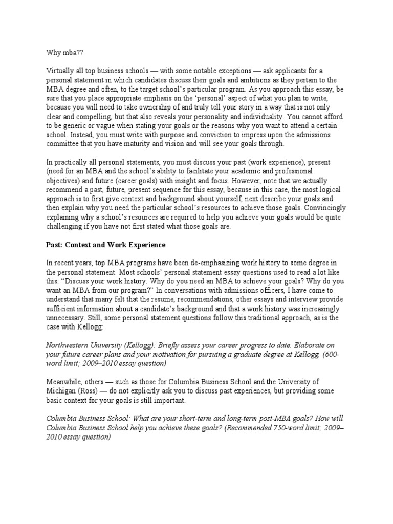 Past: Context and Work Experience | PDF
