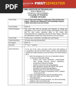 NCM 112 Course Syllabus | PDF | Nursing | Evidence Based Medicine