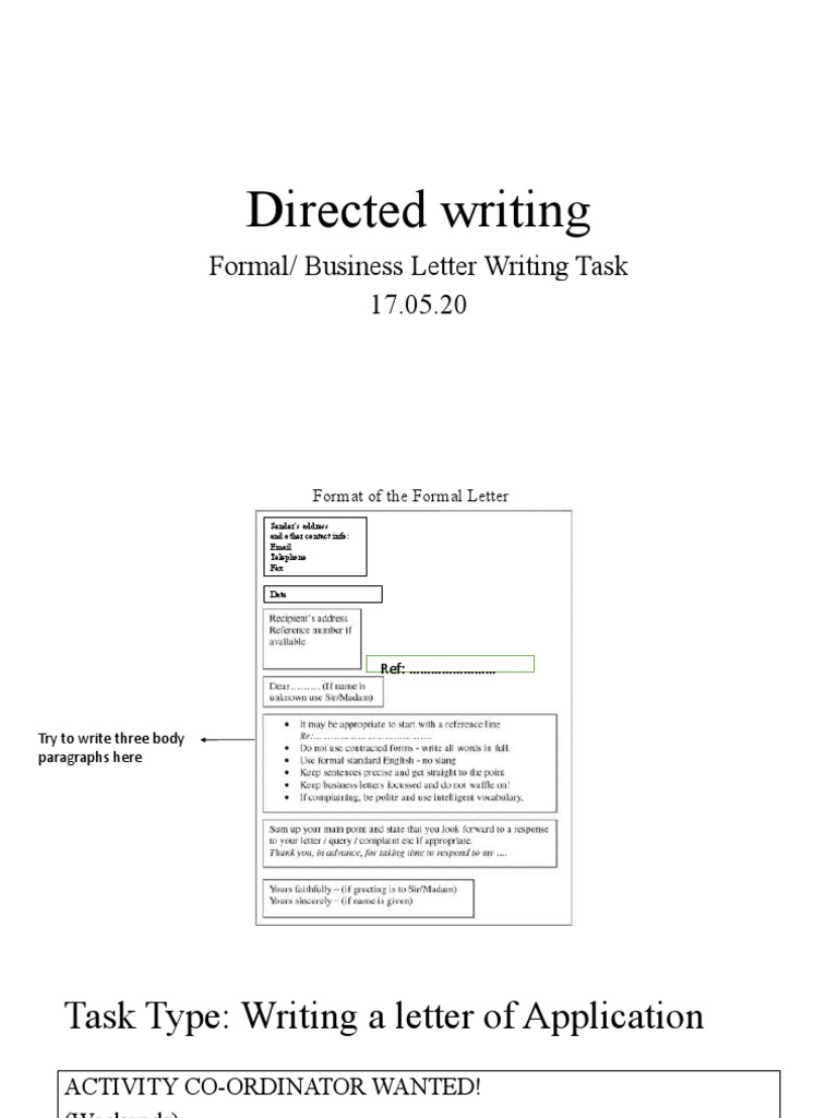 Directed Writing | PDF