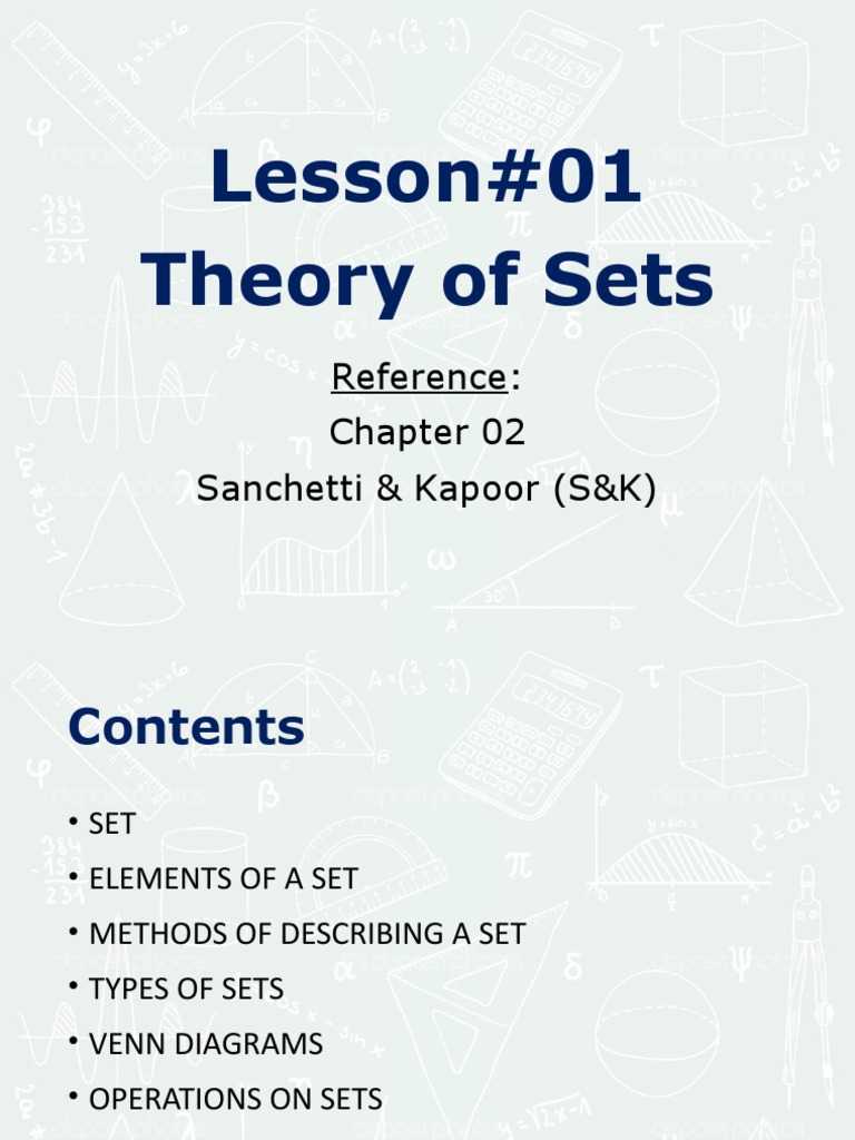 L#02 - Chap 02 - S&K (Including L#01) | PDF | Set (Mathematics) | Logic