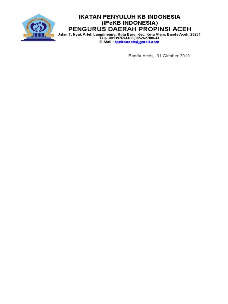 18 - Surat - Bentuk DPC IPEKB Takengon | PDF