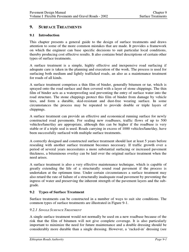 Surface Treatments for Asphalt Roads | PDF | Road Surface | Asphalt