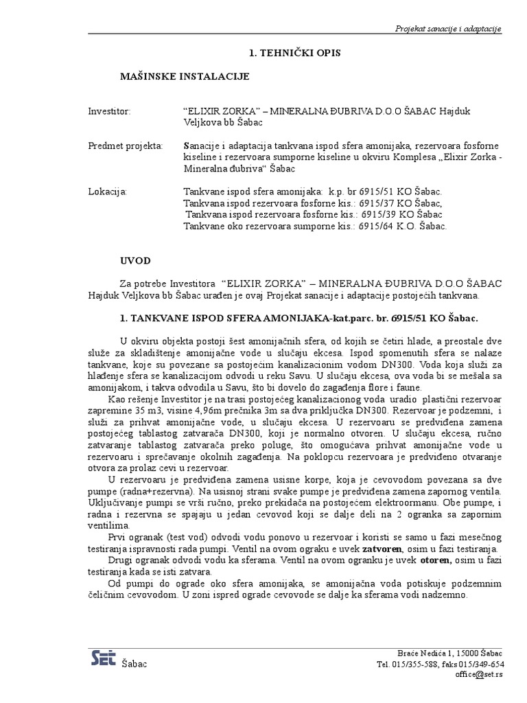 Tehnicki - Opis | PDF