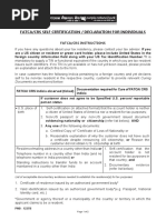 Fatca Crs Combined Self Declaration Form | PDF | Indemnity ...