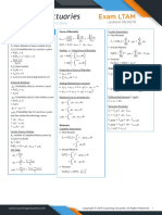 Fam-L Formula Sheet | PDF | Actuary | Insurance