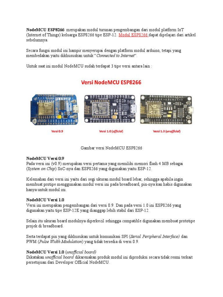 Node MCU | PDF