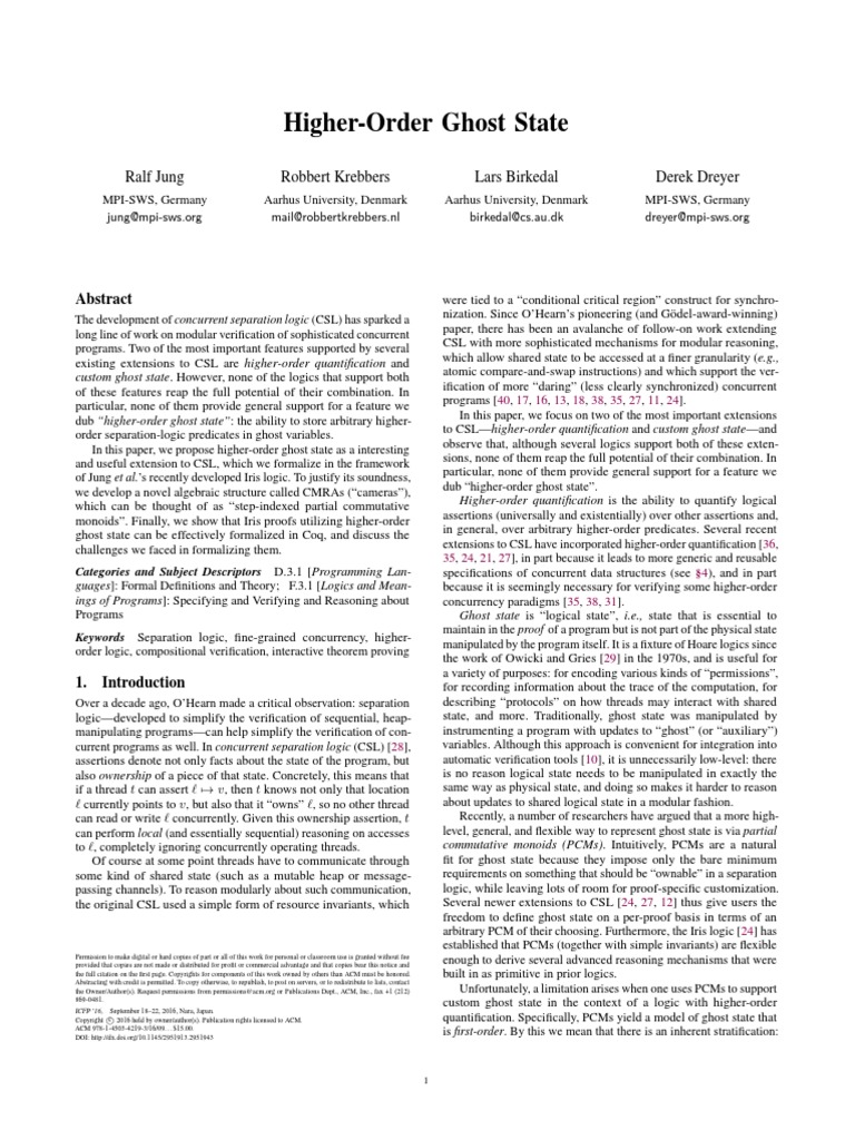 Higher-Order Ghost State | PDF | Formalism (Deductive) | Syntax (Logic)