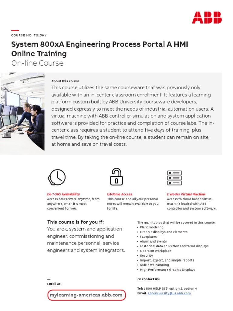 System 800xa Engineering Process Portal A HMI Online Training | PDF | Cloud Computing ...