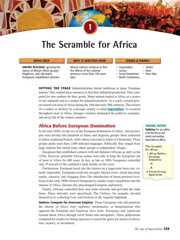 The Scramble for Africa Explained | PDF | Zulu Kingdom | Second Boer War