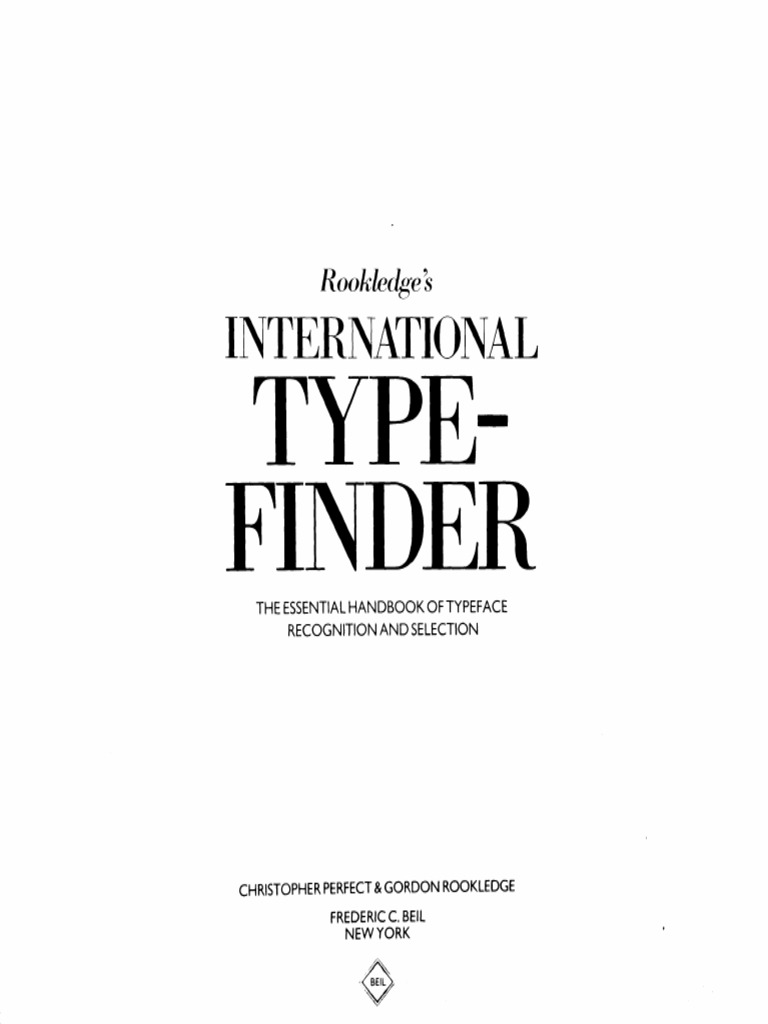 Type-Finder: International | PDF | Typography | Digital Typography