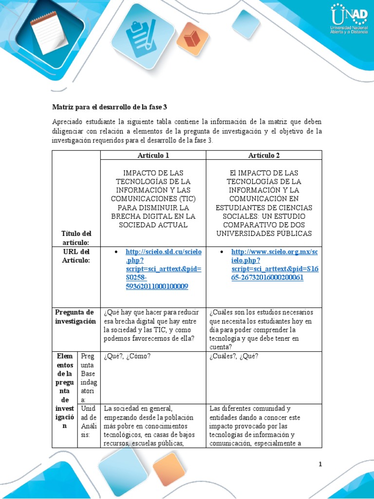 Anexo 2 - Matriz para El Desarrollo de La Fase 3 | PDF | Tecnología de ...