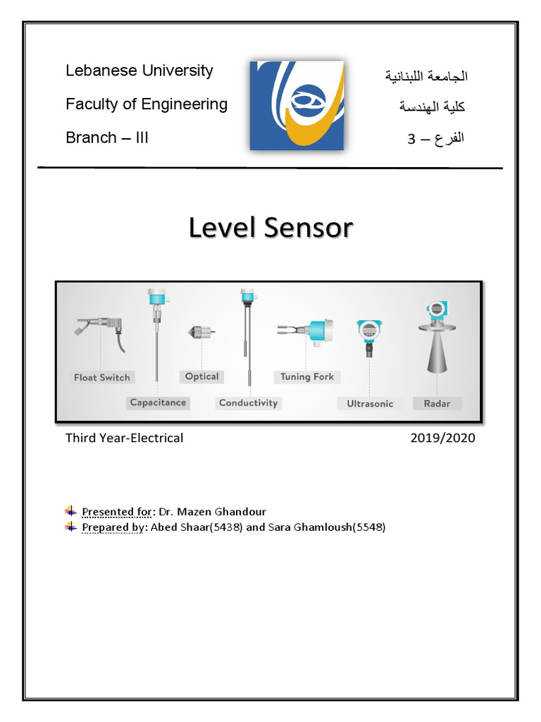 Level Sensor PDF | PDF | Switch | Radar