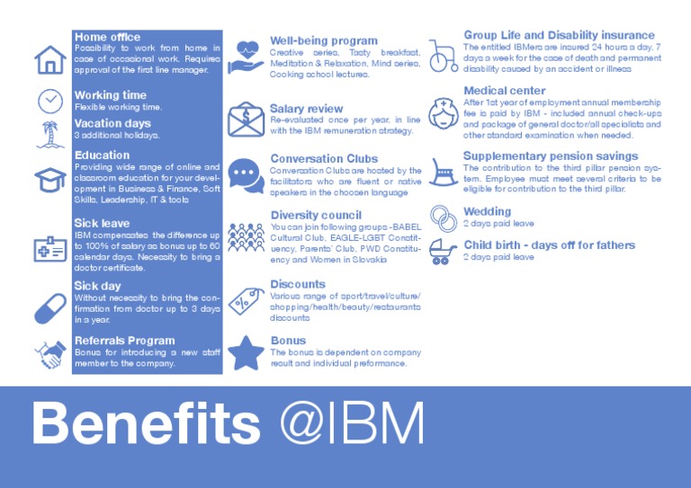 Benefits @IBM | PDF | Sick Leave | Pension