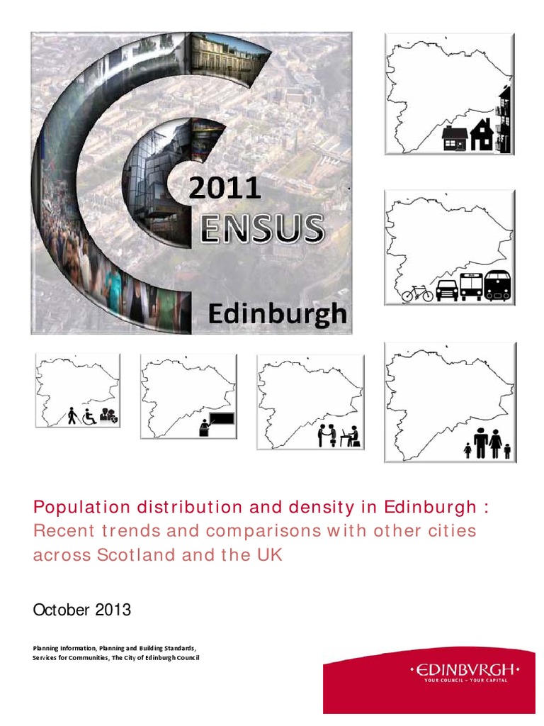 Population Distribution and Density in Edinburgh | PDF | Census | Edinburgh