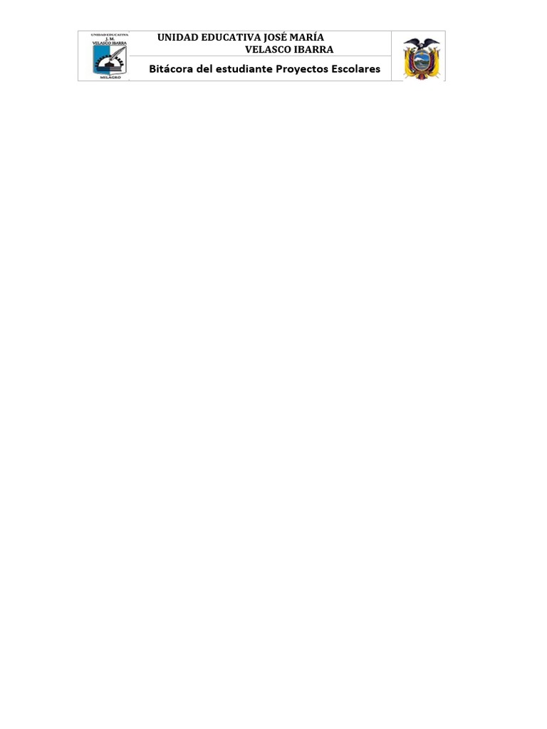 Bitacora Del Estudiante | PDF