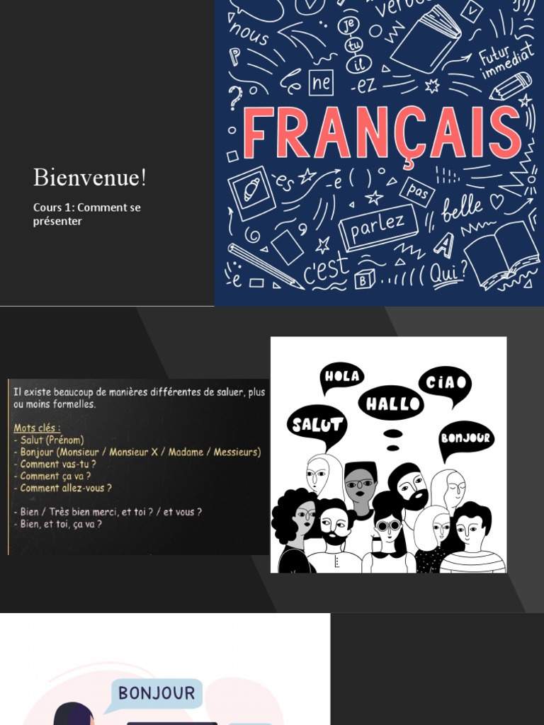 Cours1-Se Saluer Et Se Presenter | PDF