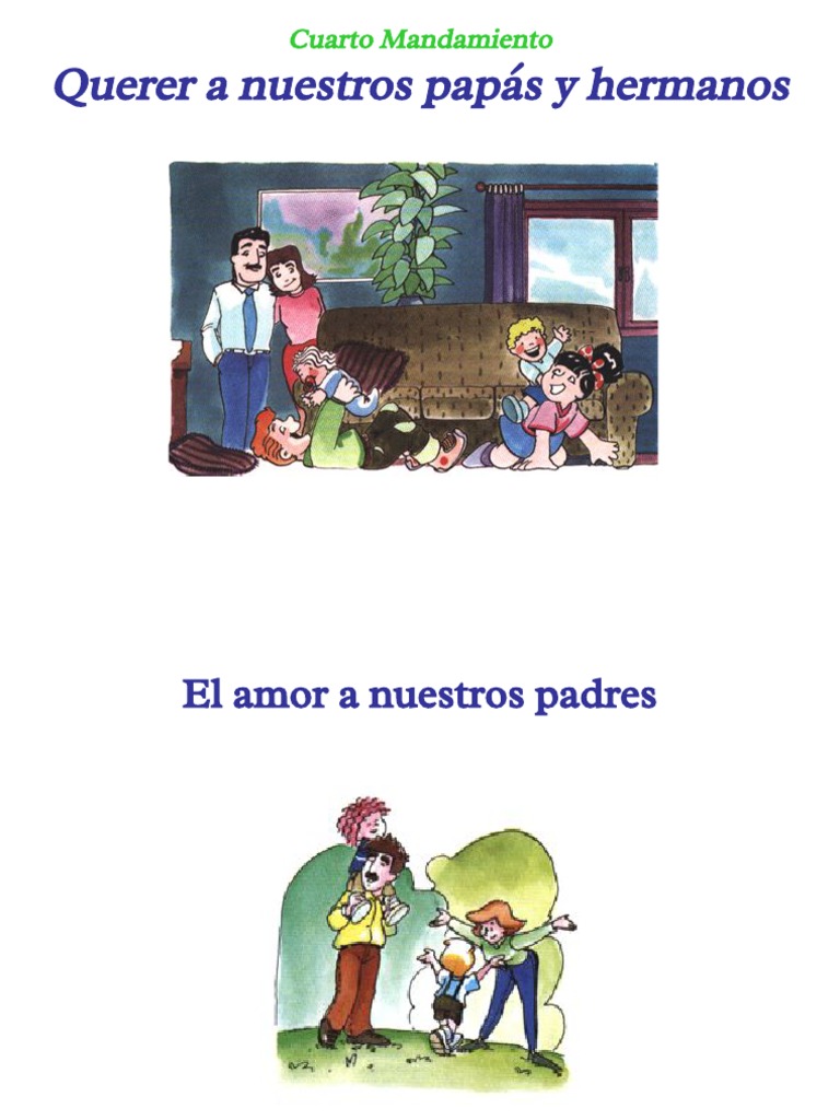 Cuarto Mandamiento Para Niños