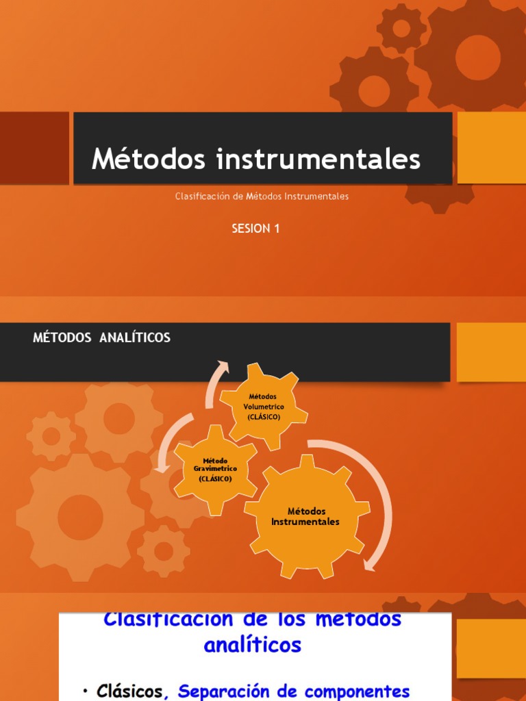 Métodos Instrumentales Introducción - Sesión Semana 1 | PDF ...