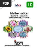 Mathematics: Quarter 1 - Module 1: Generating Patterns | PDF | Sequence ...