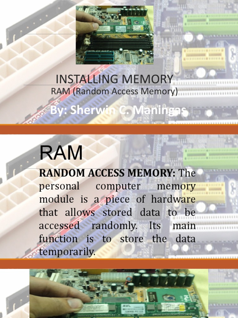 Installing Memory: RAM (Random Access Memory) | PDF
