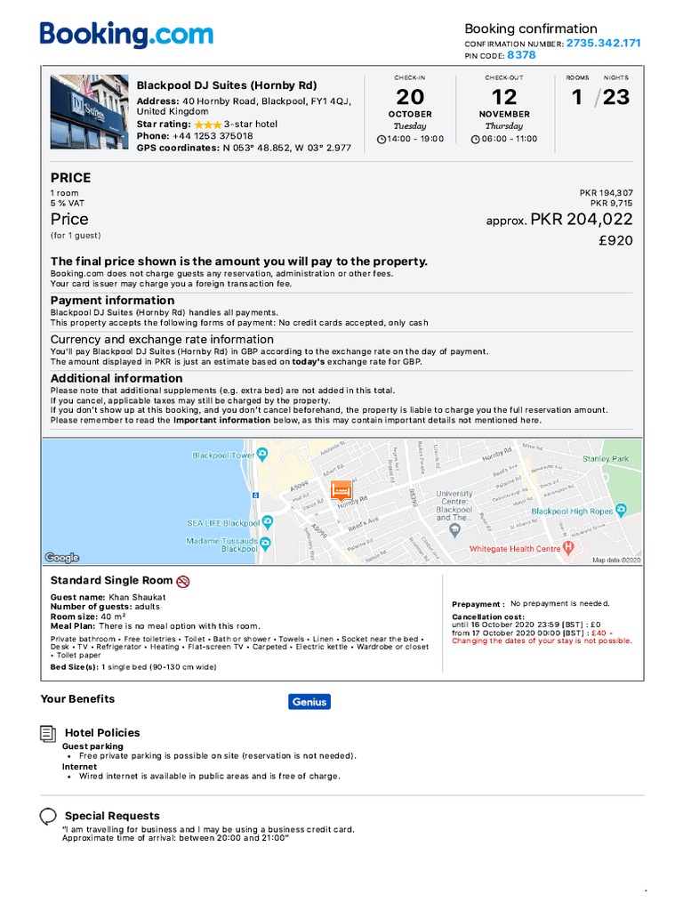 Confirmation PDF | PDF | Payments | Services (Economics)