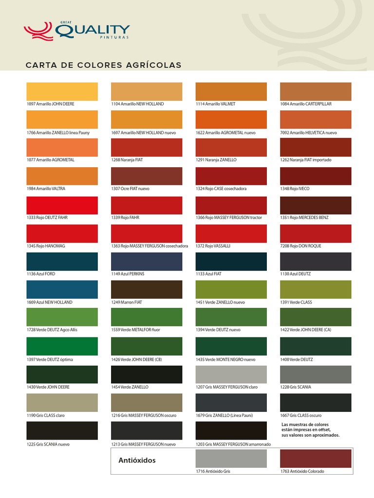 Carta de Colores | PDF