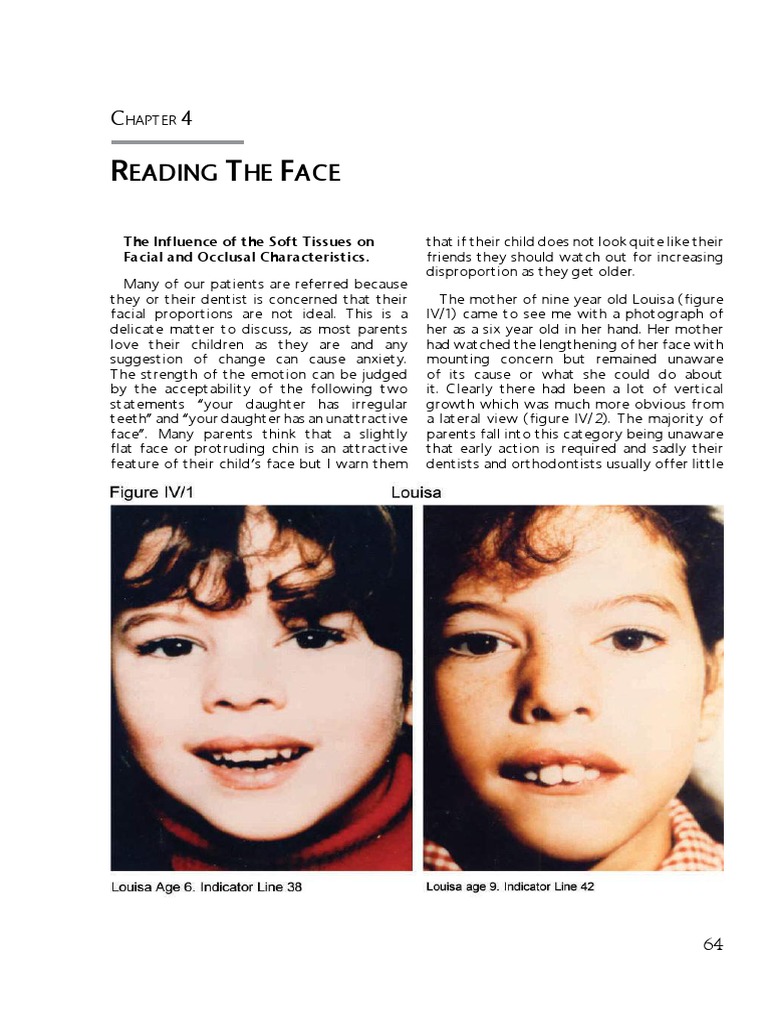 Chapter 4 Reading The Face | PDF | Face | Orthodontics