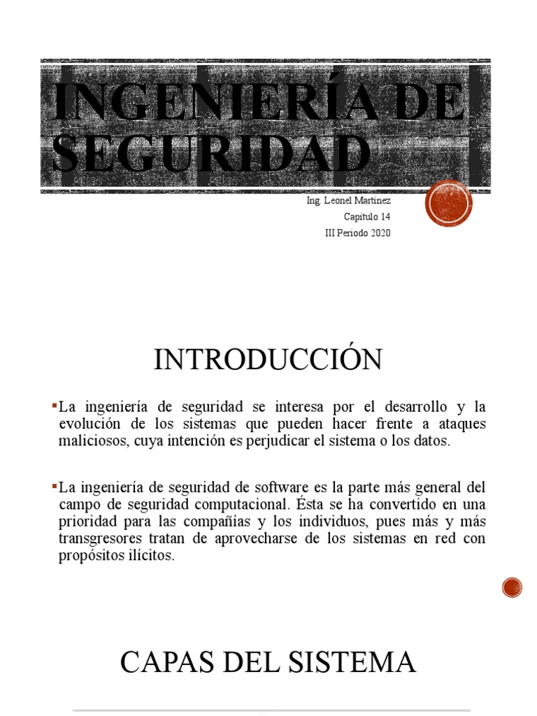 Ingeniería de Seguridad - Capitulo 14 | PDF | La seguridad informática ...