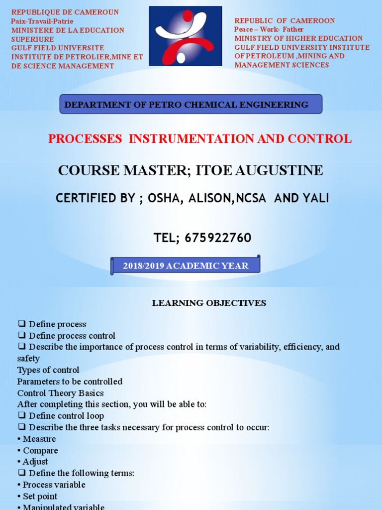 Instrumentation and Contrrol PPT Lesson | PDF | Control Theory ...