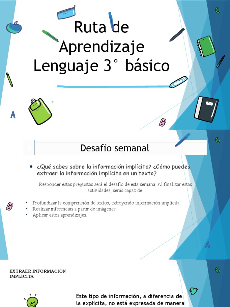 Ejercicios de Comprensión Implícita 3° Básico | PDF