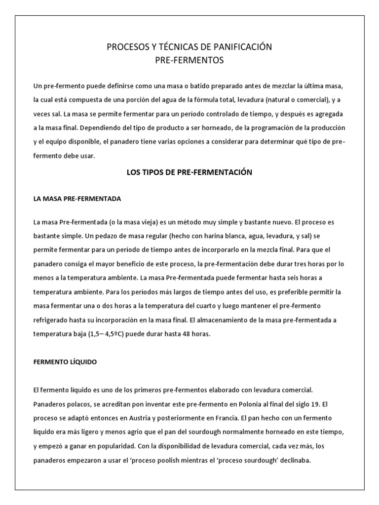 FORMULACIÓN DE PANADERIA MODULO II Talleres PDF | PDF | Panes | De masa ...